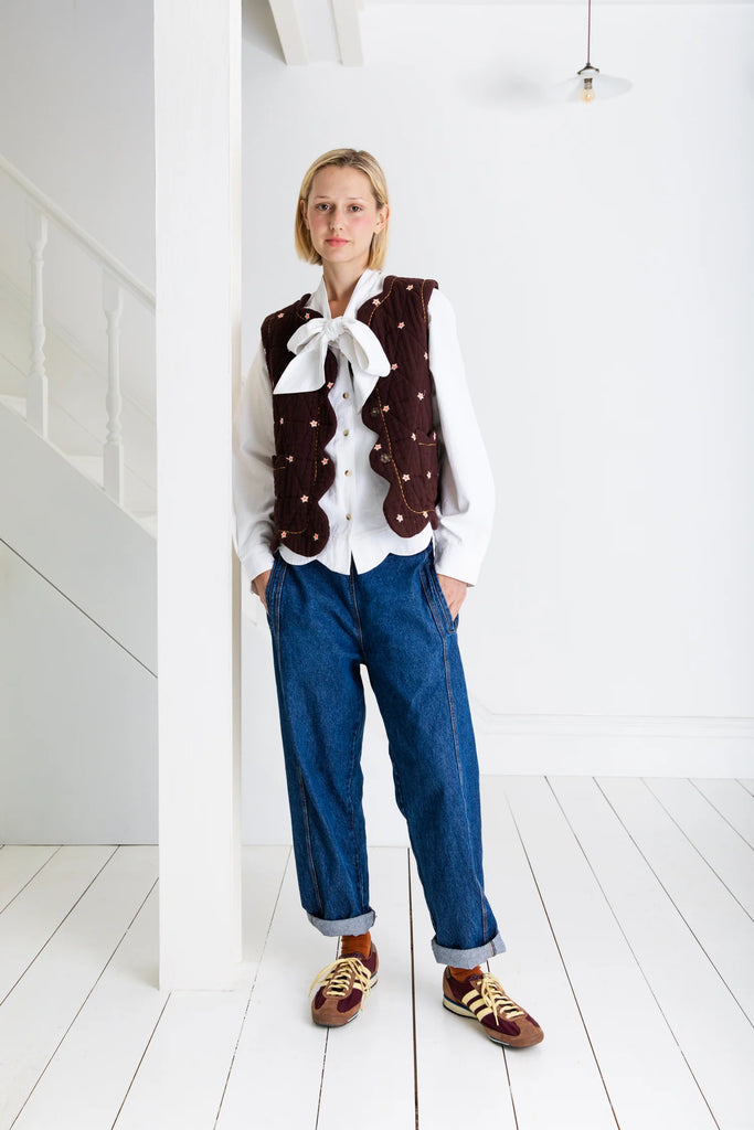 Bonte Estelle Gilet in Chocolate – shopatanna