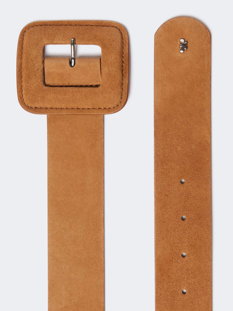 Weekend Max Mara Brio Suede Belt in Brown – shopatanna