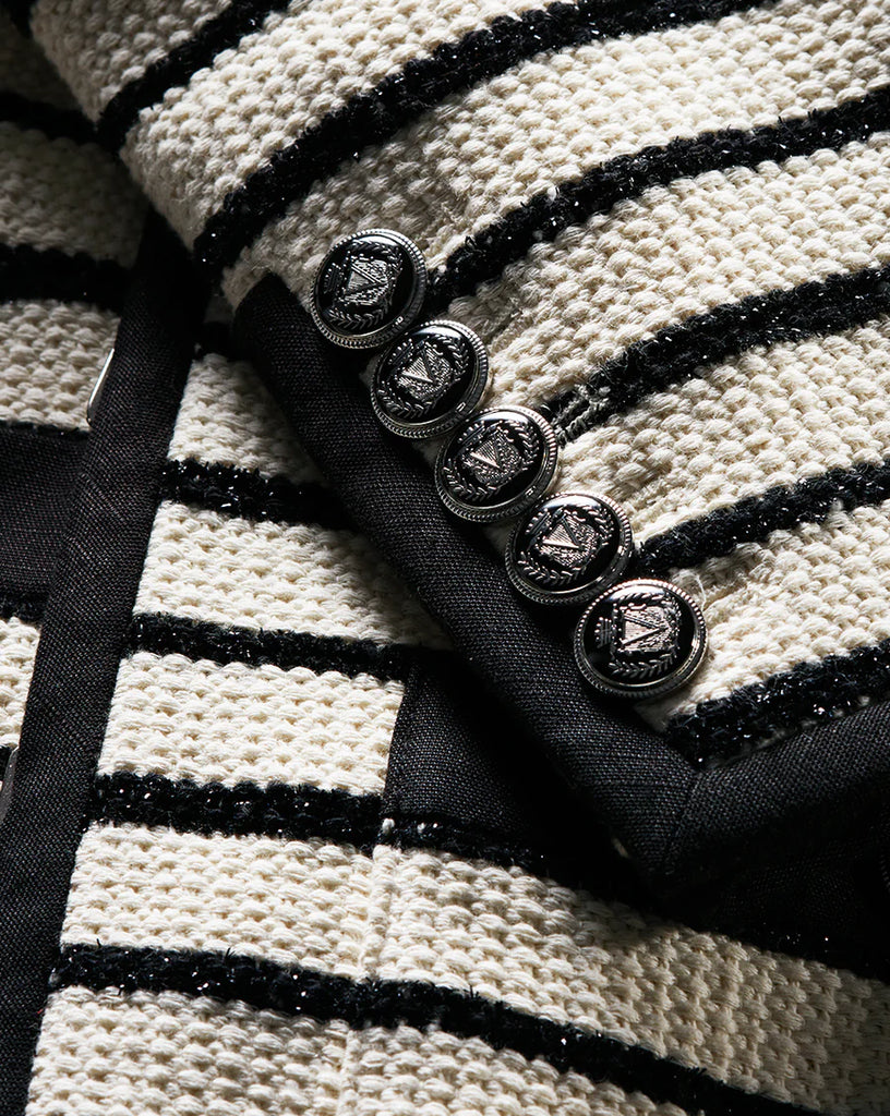 VB Foster Dickey Jacket in Ivory, Black – shopatanna