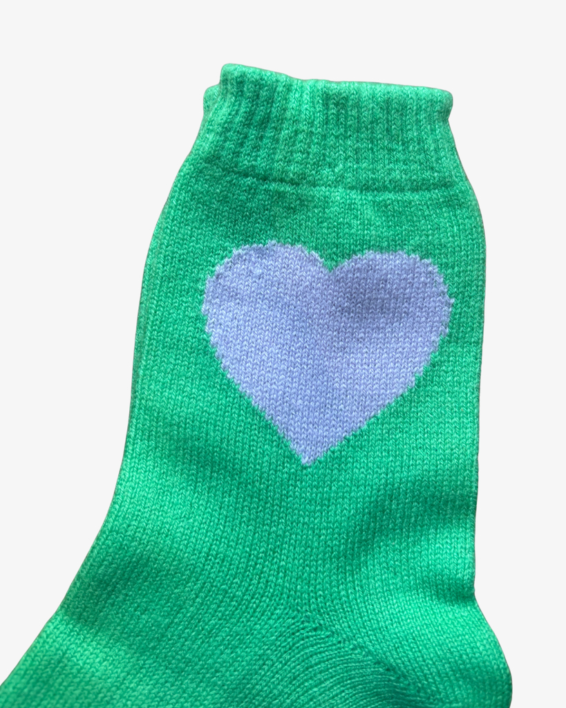 Jumper 1234 Heart Socks in Fresh Green – shopatanna
