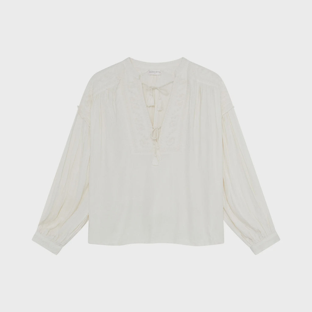 Maison Hotel Vega Blouse in Soft Ecru – shopatanna