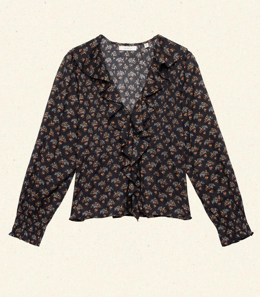 DÔEN Hardy Top in Delphinium Floral – shopatanna