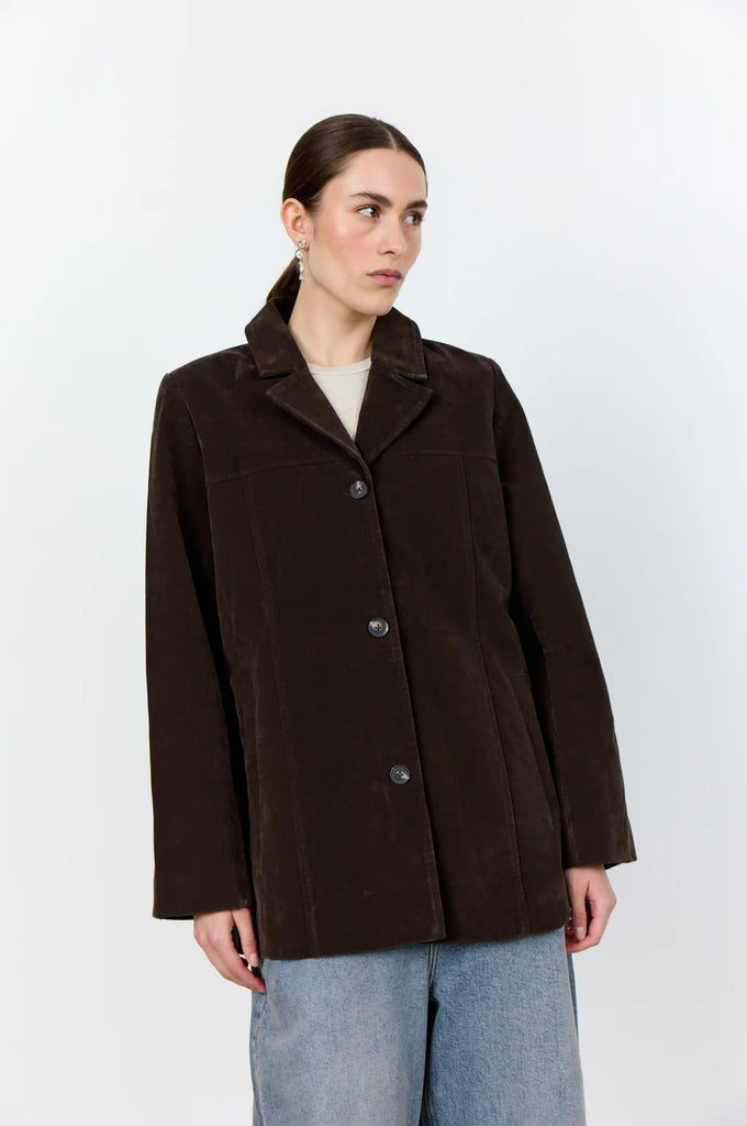 Levete Room Nioba Jacket in Coffee – shopatanna