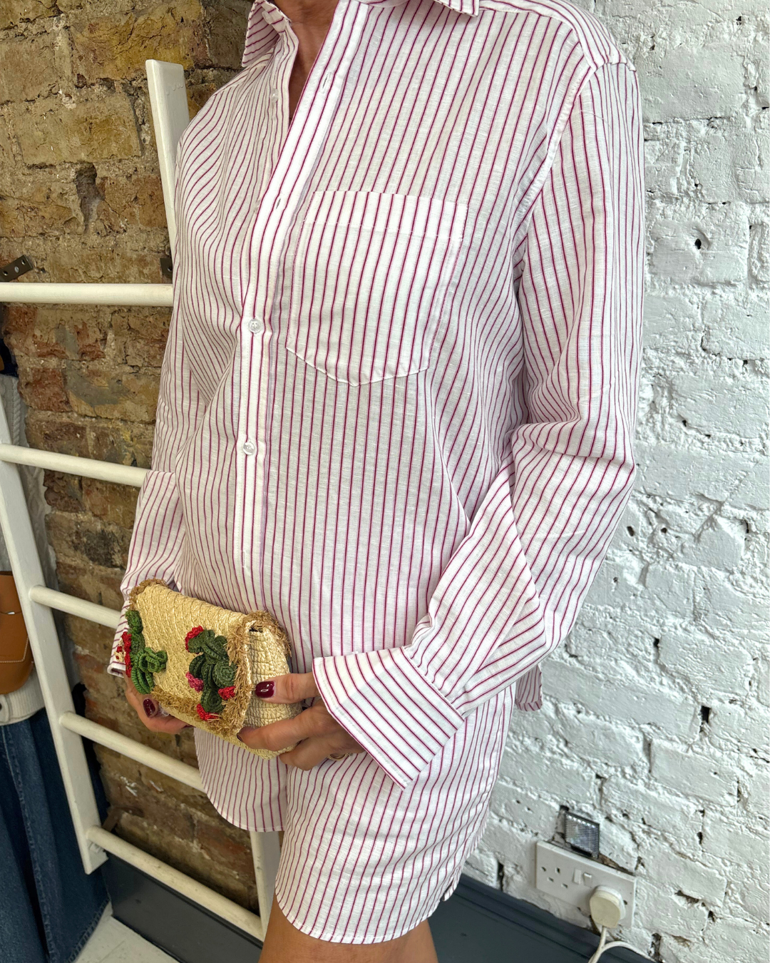 PARK Holiday Shop Resort Shirt in Pink Stripe – shopatanna