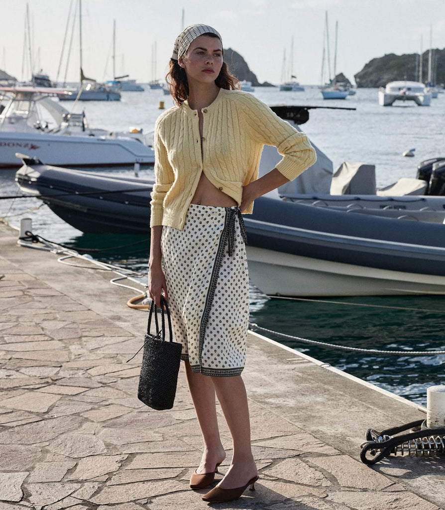 DOEN Penrose Cardigan in Lemon Chiffon – shopatanna